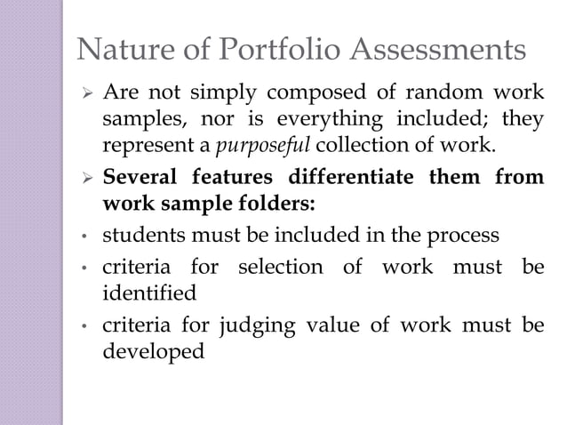 Portfolio assessment by dr.shazia zamir | PPTX | Educational Assessment ...