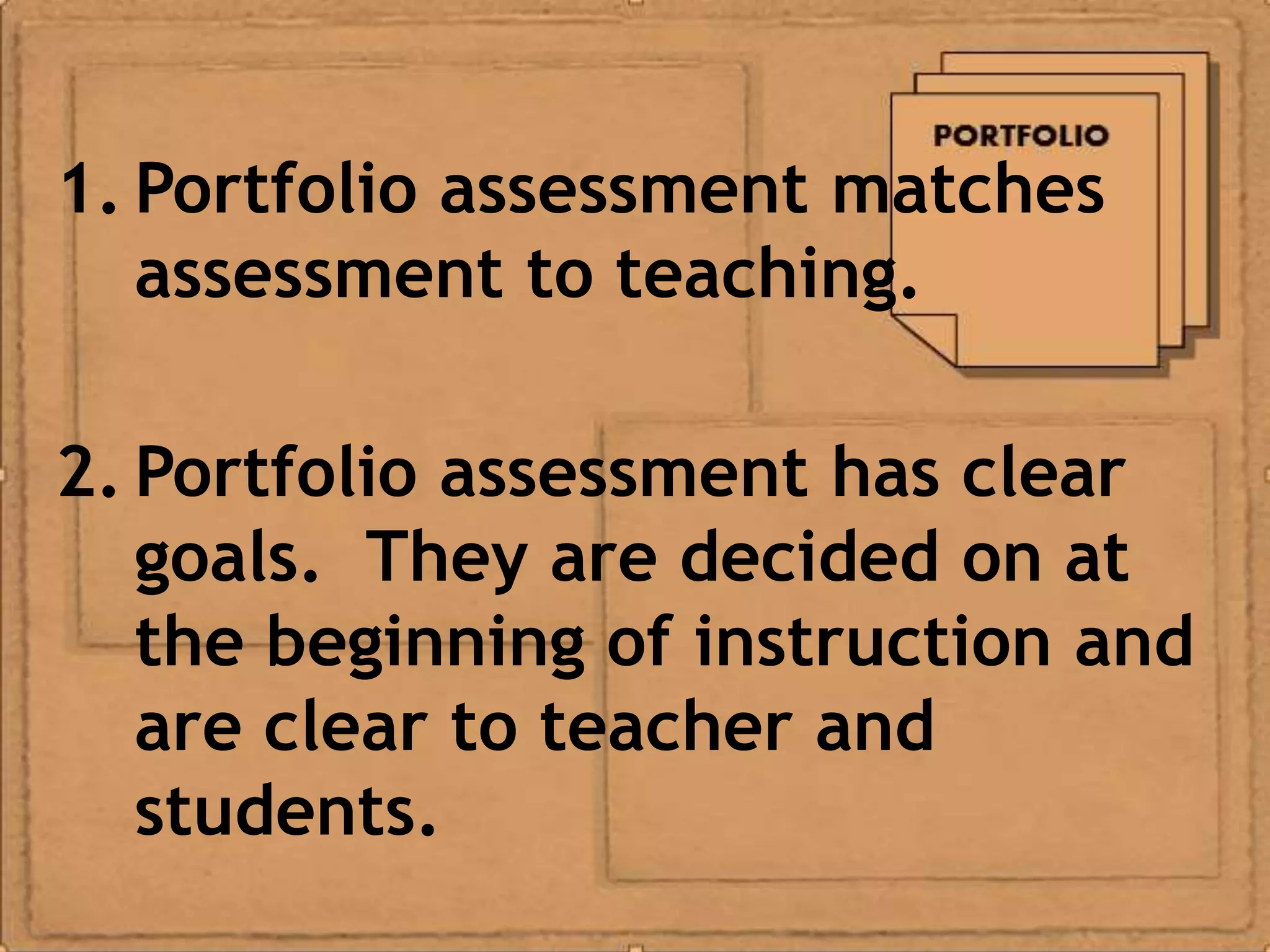 Portfolio assessment method | PPTX