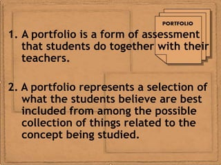Portfolio assessment method | PPTX