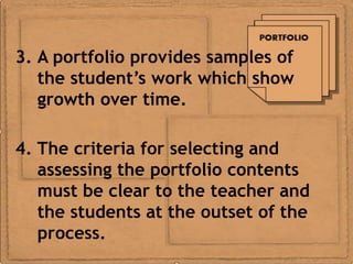 Portfolio assessment method | PPTX