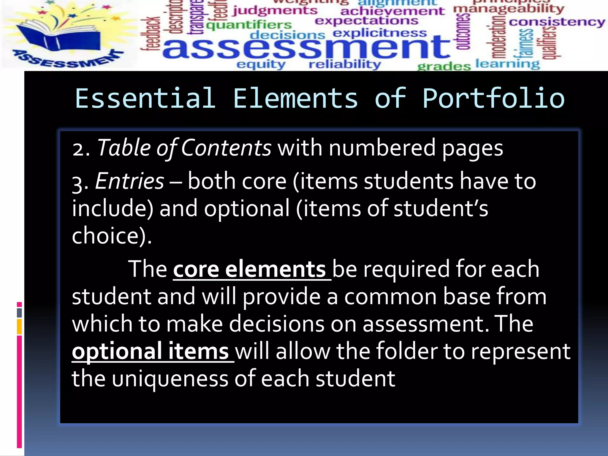 Portfolio Assessment Methods | PPTX