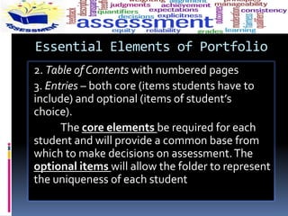 Portfolio Assessment Methods | PPTX