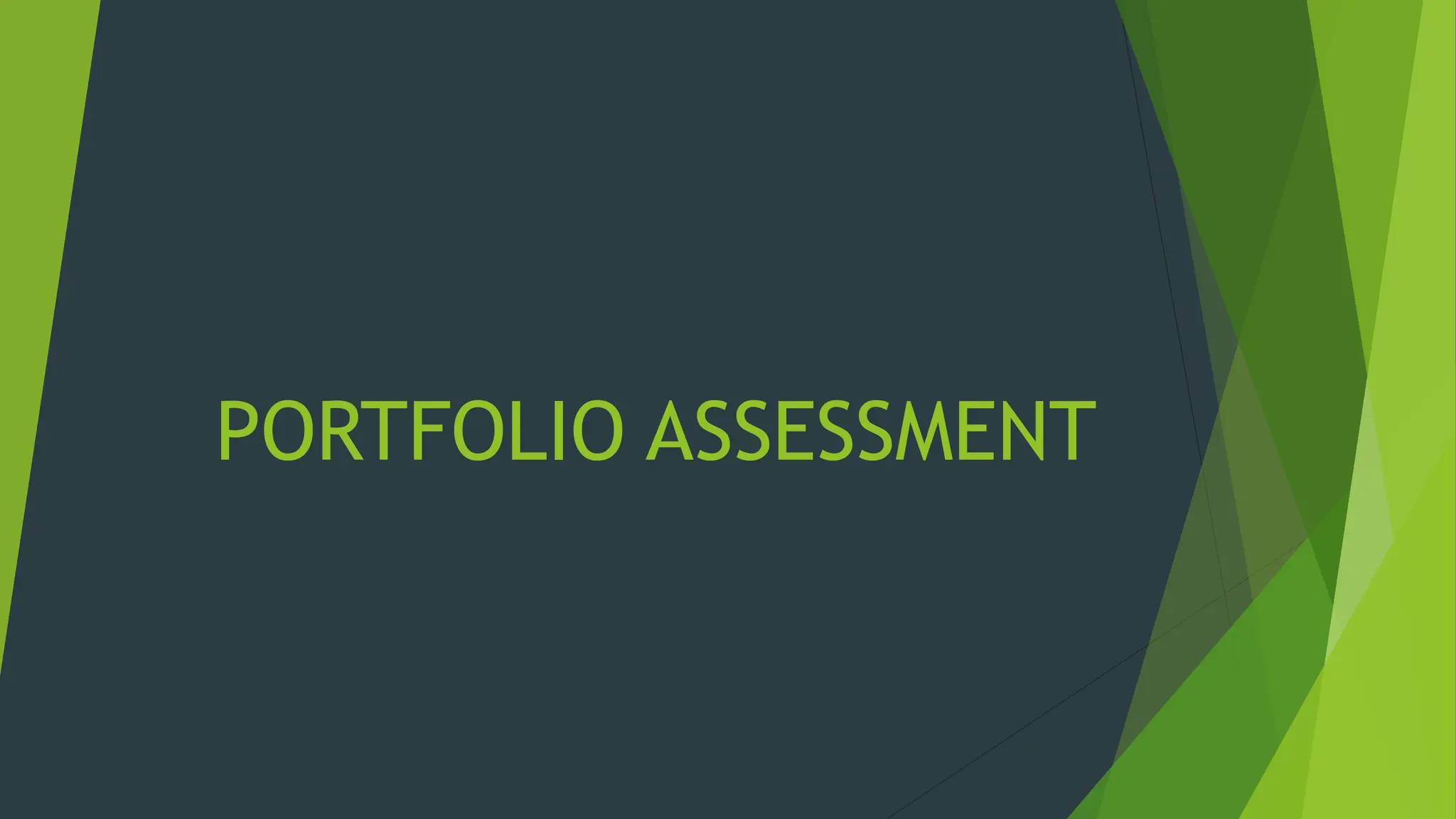 PORTFOLIO ASSESSMENT ORIENTATION SY: 2023-2024 | PPTX