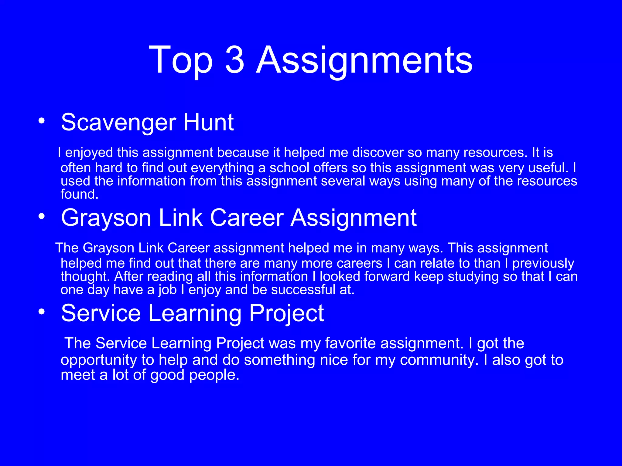 Portfolio assignment | PPT