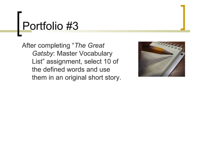 Portfolio Assignments | PPT