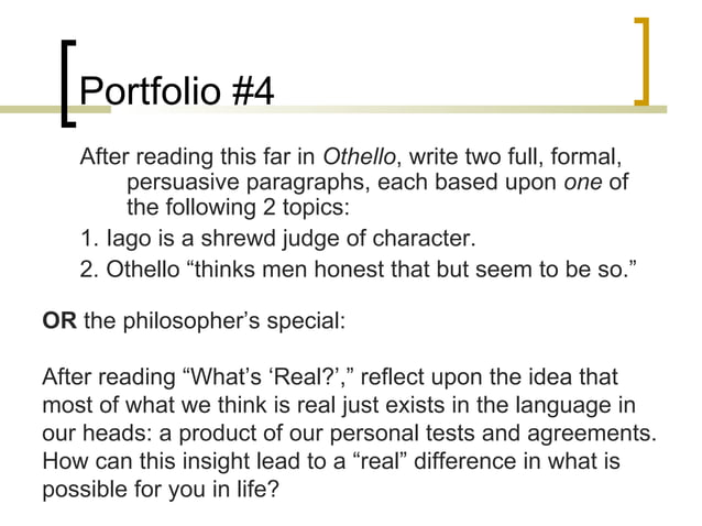 Portfolio Assignments | PPT