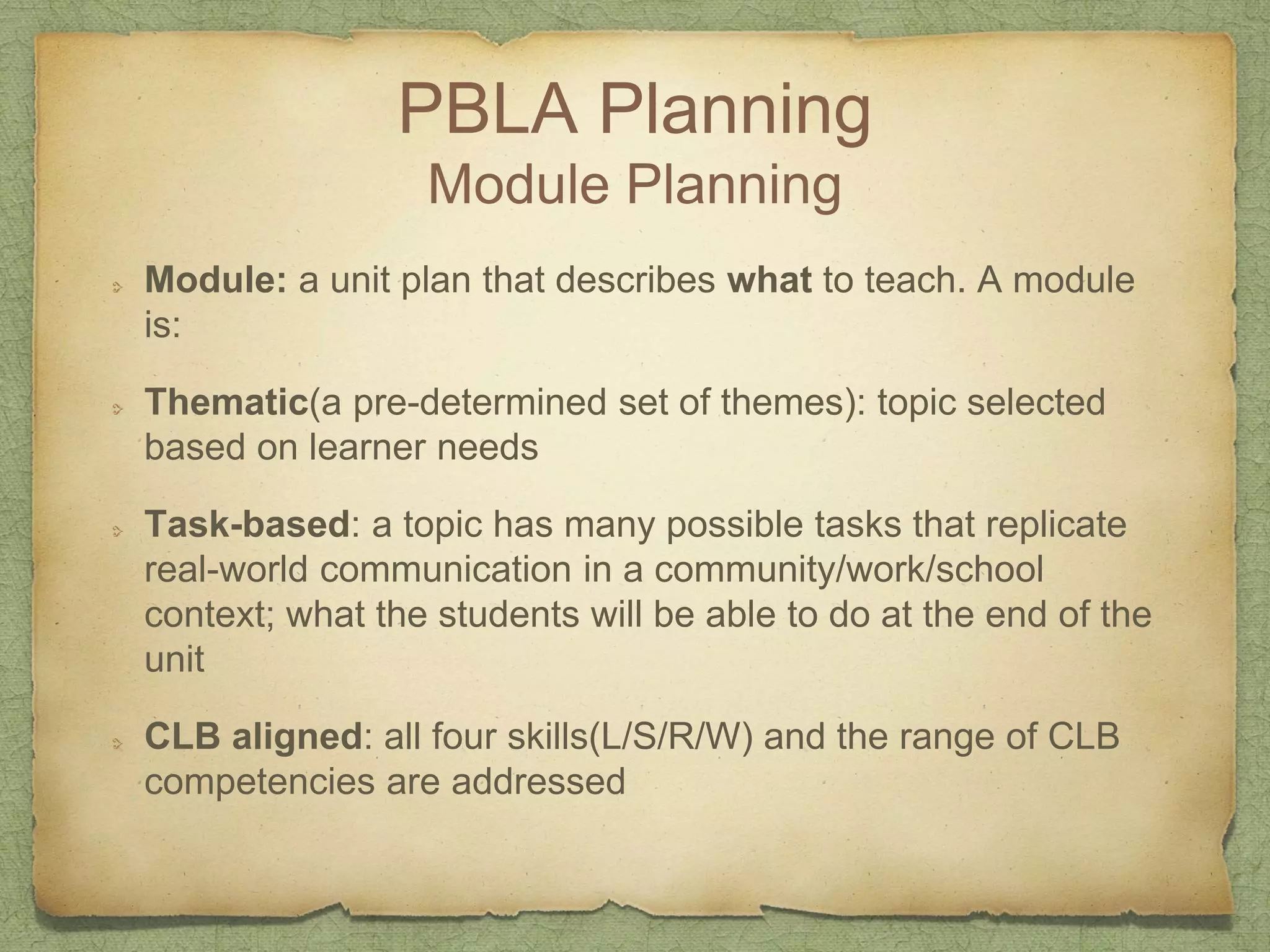 Portfolio Based Language Assessment in LINC | PPTX