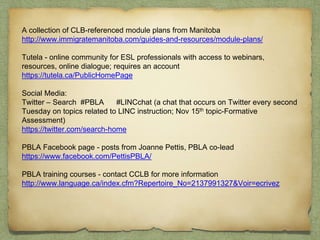 Portfolio Based Language Assessment in LINC | PPTX