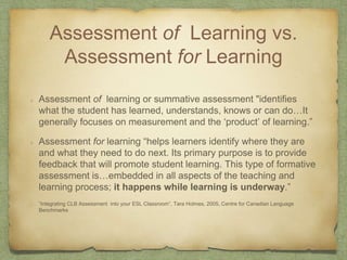 Portfolio Based Language Assessment in LINC | PPTX
