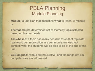 Portfolio Based Language Assessment in LINC | PPTX