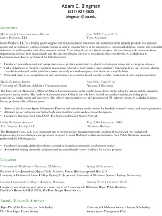 Portfolio (Bingman) | PDF