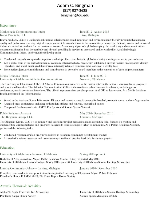 Portfolio (Bingman) | PDF