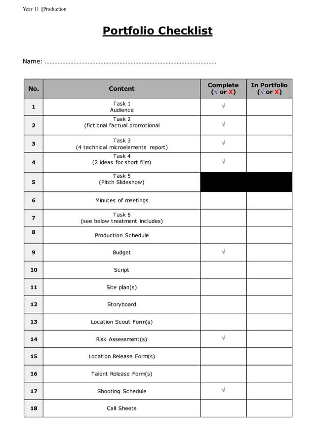 Portfolio check list yr 11.doc