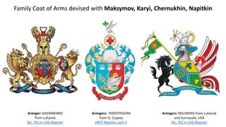 Portfolio of Family Coat of Arms, devised by Kasyanenko Rostyslav, ENG ...