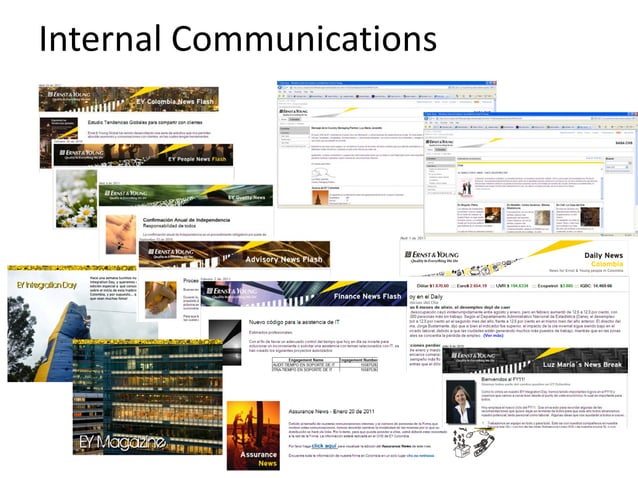 Portfolio of work in EY colombia | PPT