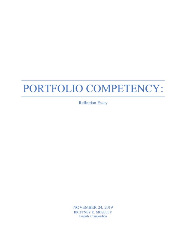 Portfolio Competency | PDF