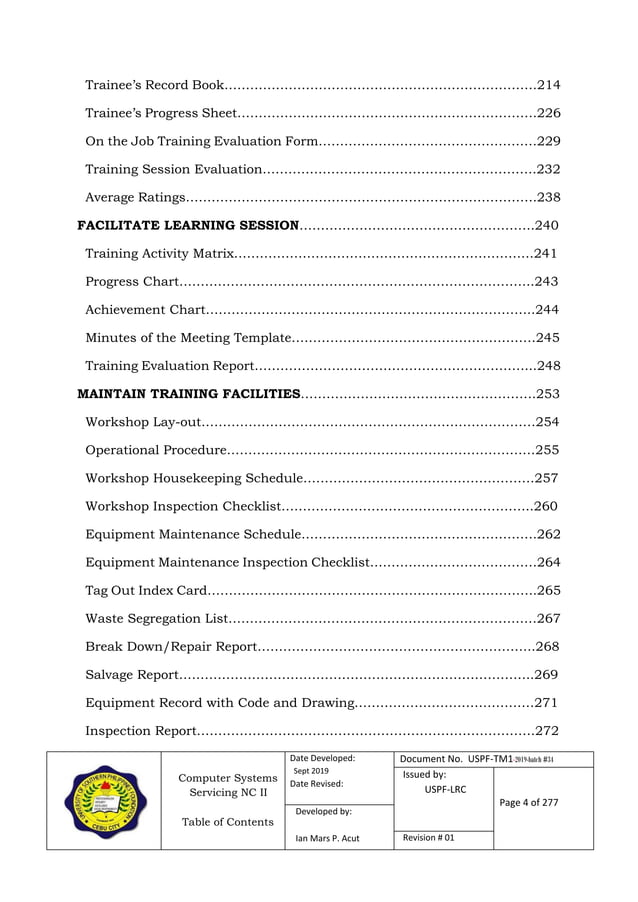 TM 1 TESDA Portfolio Computer Systems Servicing NC II | PDF ...