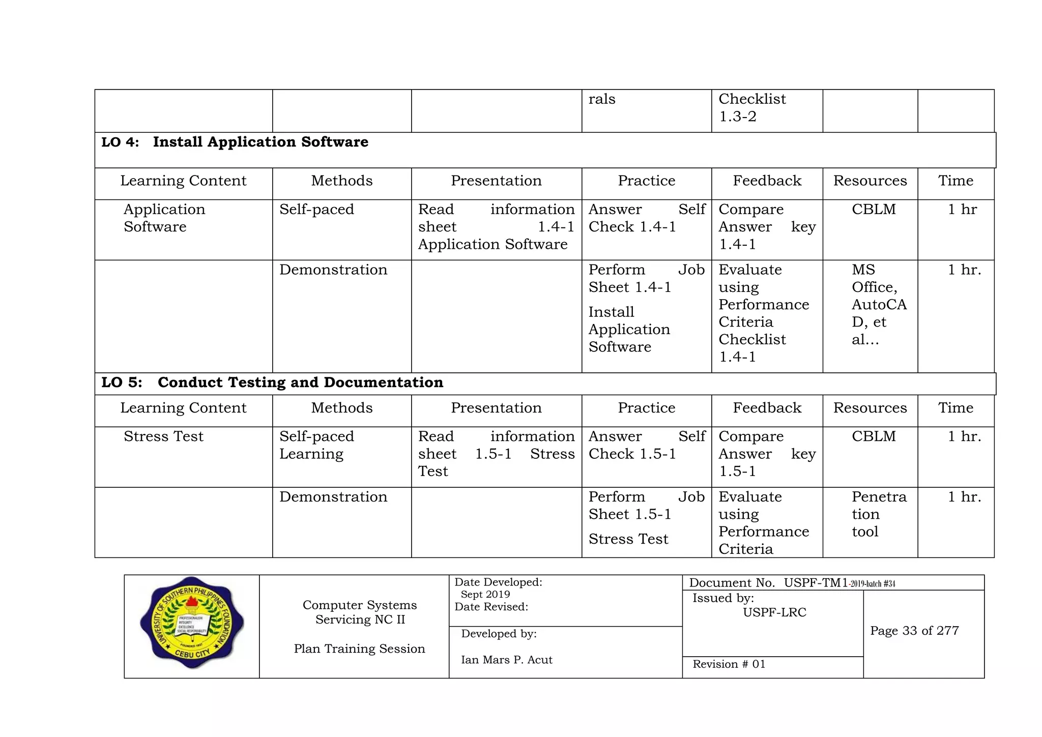 TESDA TM1 Portfolio Computer Systems Servicing NC II | PDF | Technology ...