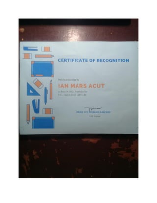 TESDA TM1 Portfolio Computer Systems Servicing NC II | PDF