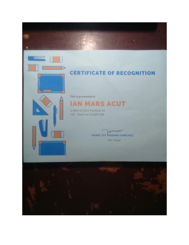 TESDA TM1 Portfolio Computer Systems Servicing NC II | PDF | Technology ...