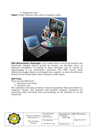 TESDA TM1 Portfolio Computer Systems Servicing NC II | PDF