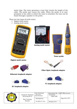 TESDA TM1 Portfolio Computer Systems Servicing NC II | PDF