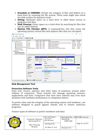TESDA TM1 Portfolio Computer Systems Servicing NC II | PDF