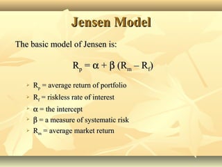 Portfolio const & evaluation | PPT