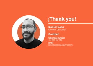 Portfolio + CV Daniel Caso - Graphic designer | PPT