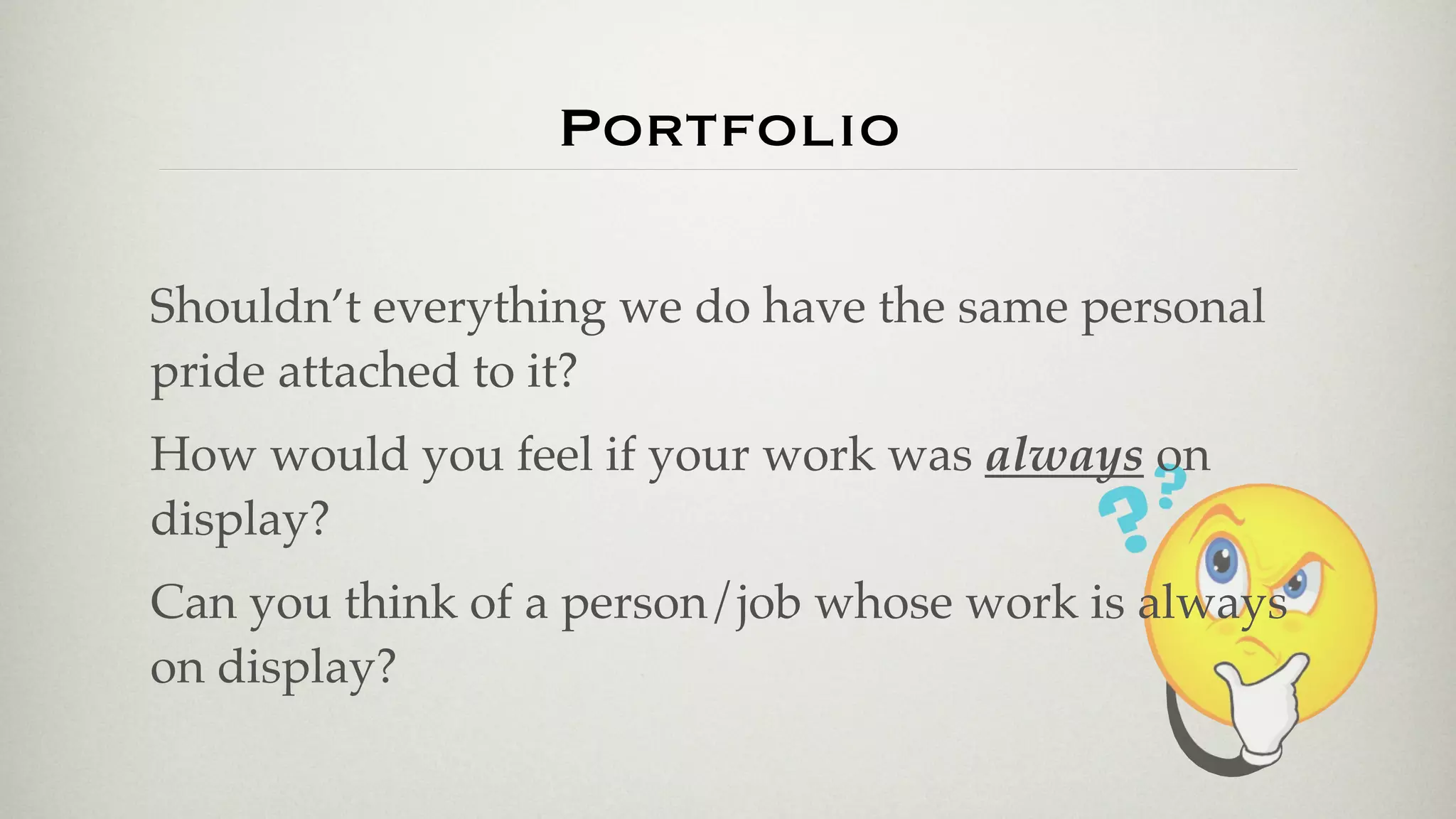 Portfolio Development | PDF