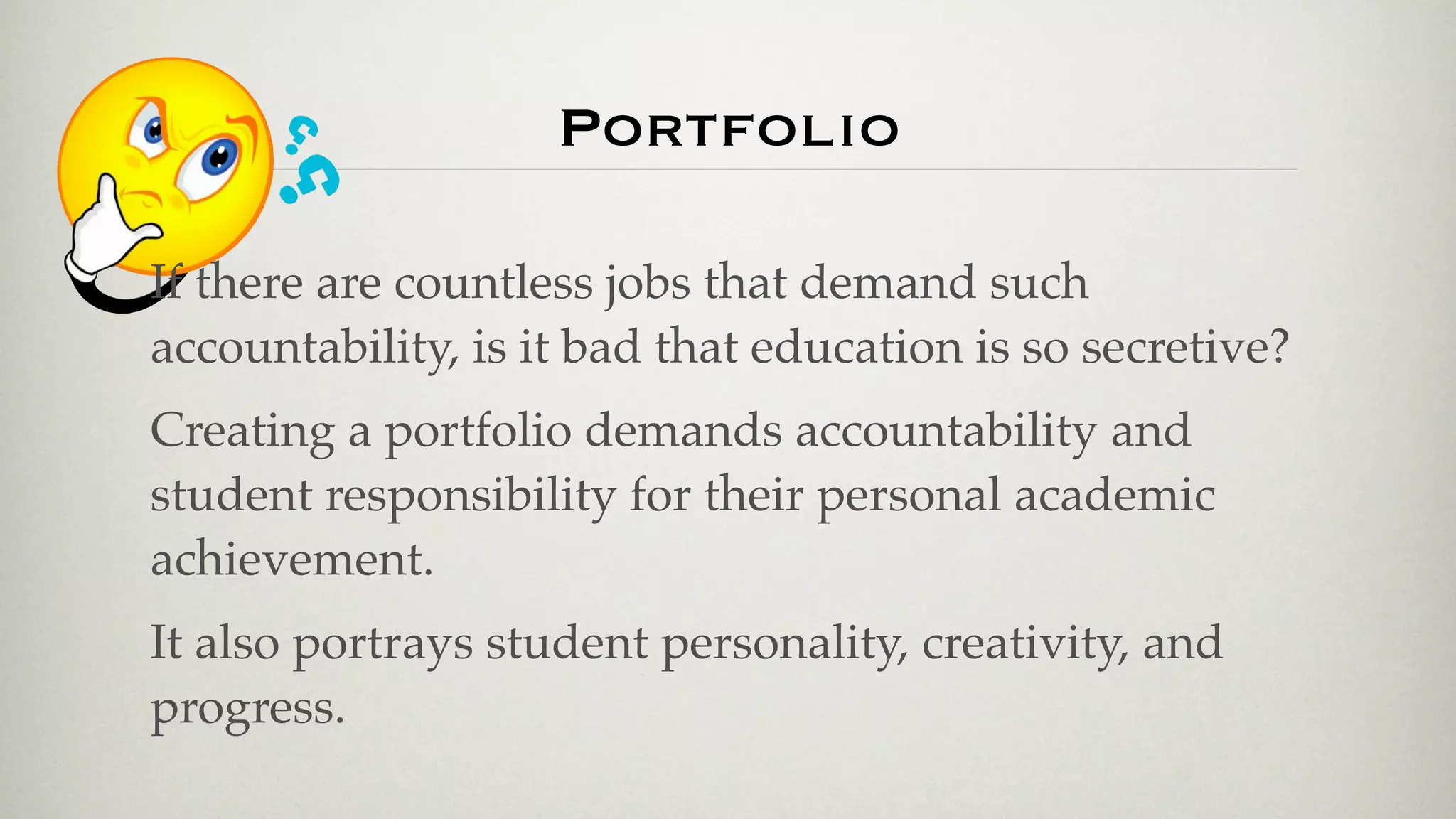 Portfolio Development | PDF