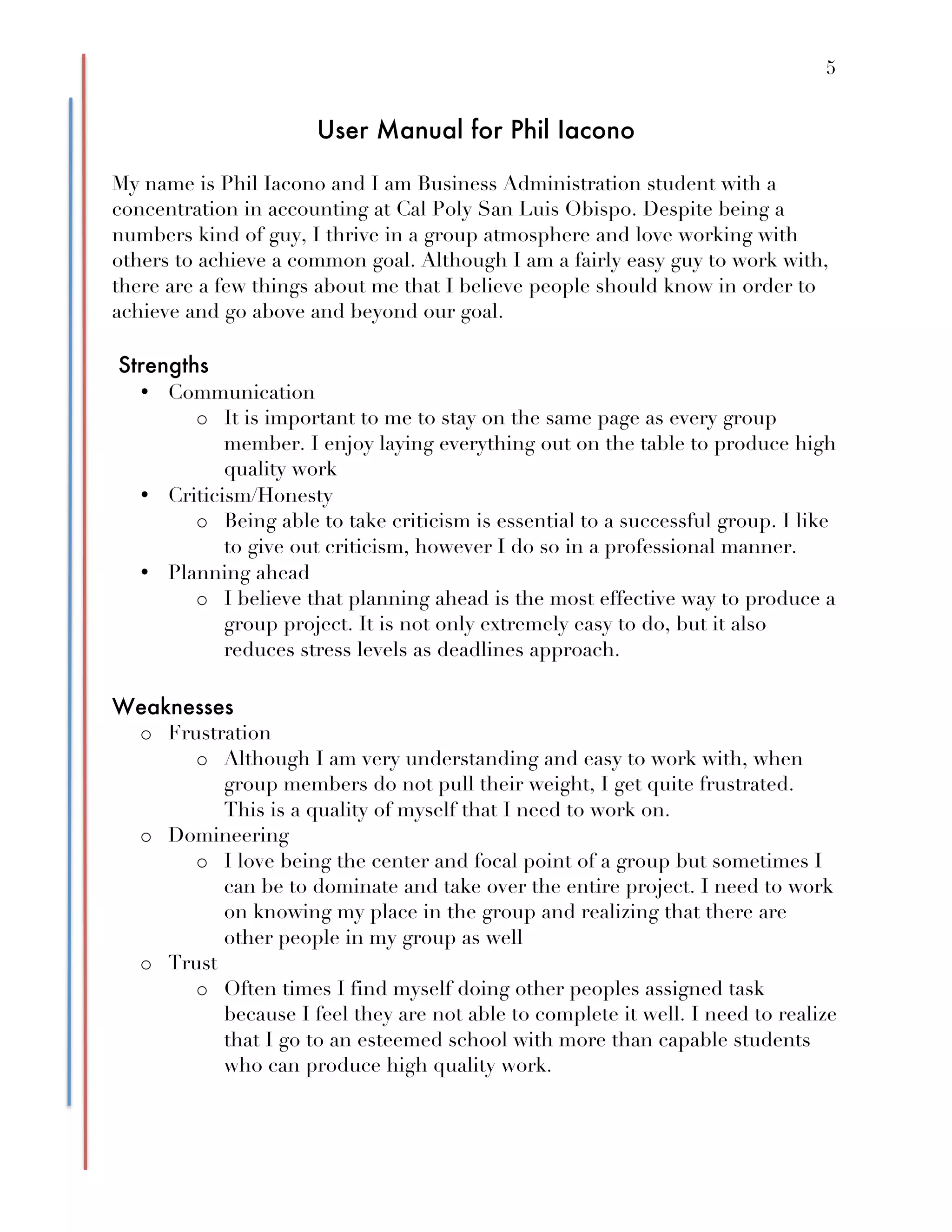 Leadership Portfolio: Phil Iacono | PDF