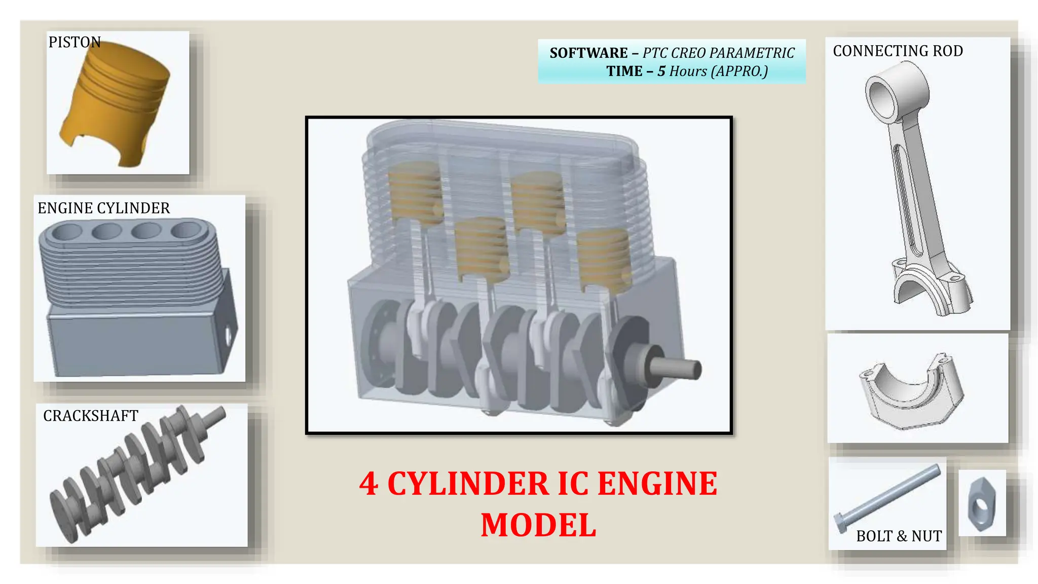 Autocad, solidworks, creo and ansys portfolio for slideshare | PPTX