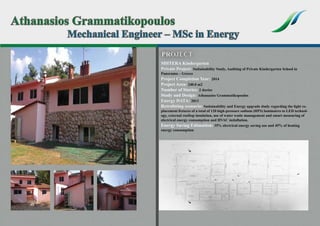 Portfolio - Athanasios Grammatikopoulos, Senior Energy Manager, CEM, CEng, MSc, MEng | PPT