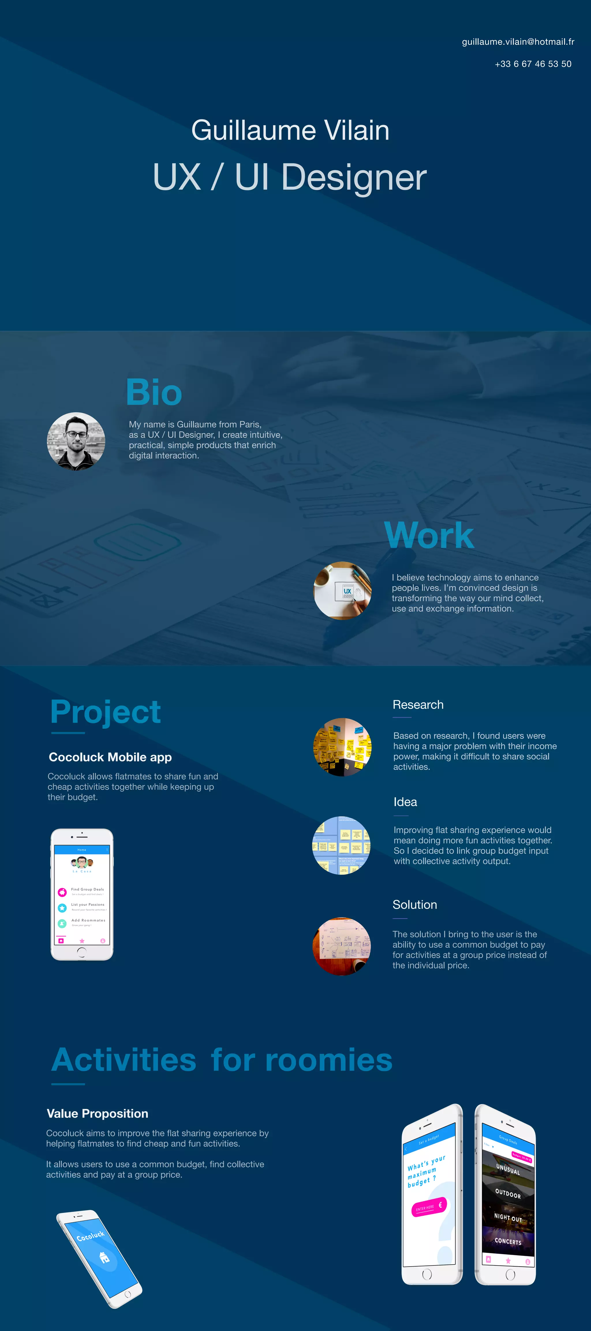 Portfolio Guillaume Vilain - Junior UX/UI Designer | PDF