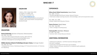 Portfolio haejin kim | PPT