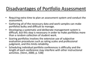 Portfolio in assessment method | PPTX