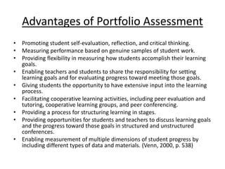 Portfolio in assessment method | PPT
