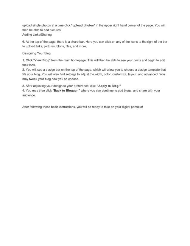 Portfolio Instructions | DOCX