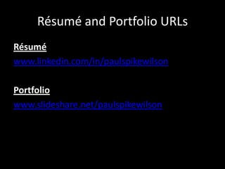 Portfolio Introduction and How-To | PPTX