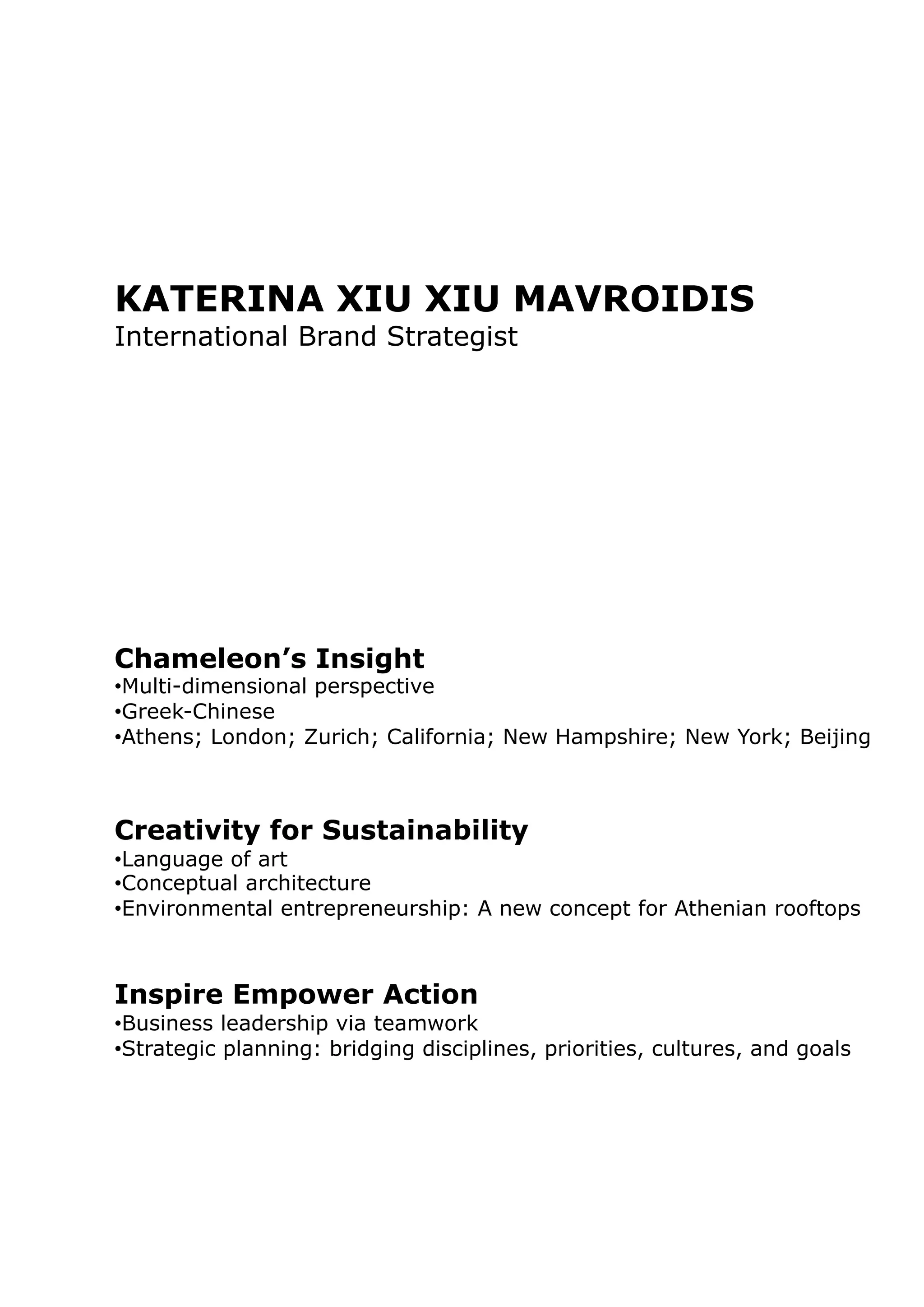 Portfolio Katerina Mavroidis | PDF