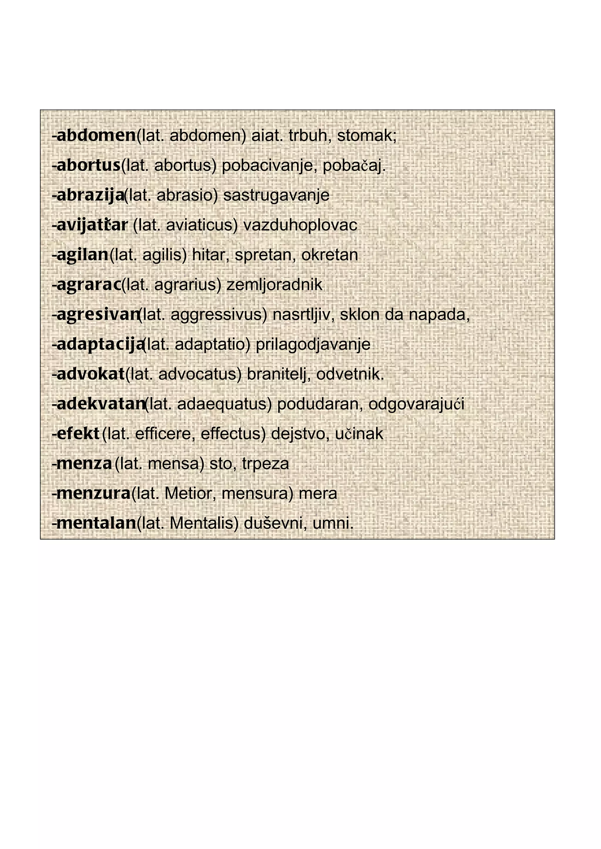 Portfolio - Latinski jezik 2 | DOC