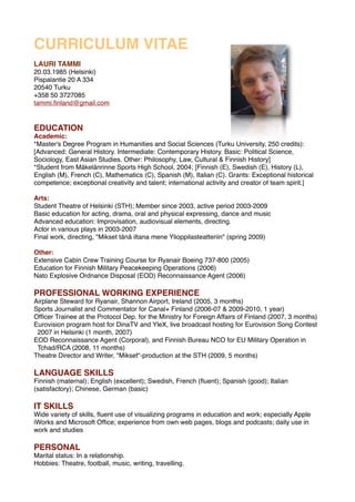 Portfolio; lauri tammi; epedagogy design; 2011 | PDF | Theater | Fine Art