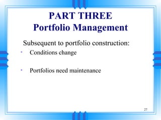 Portfolio management | PPT