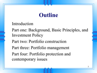 Portfolio management | PPT