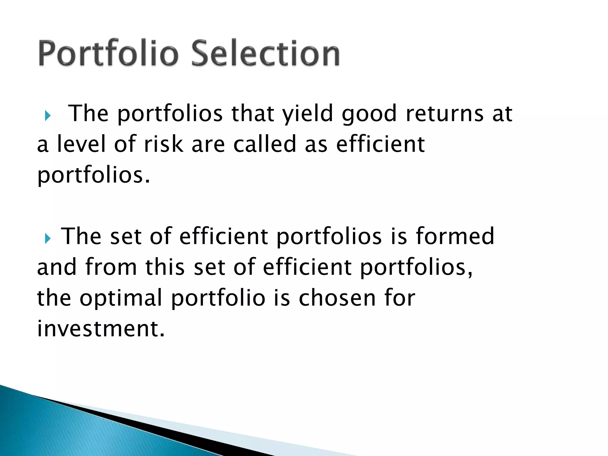 Portfolio management | PPTX