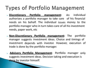 Portfolio management | PPT