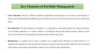 Portfolio management | PPTX