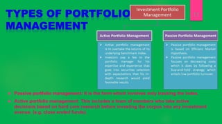 Portfolio management | PPTX