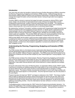 Portfolio management and the ppbe process at the department of energy white paper | PDF